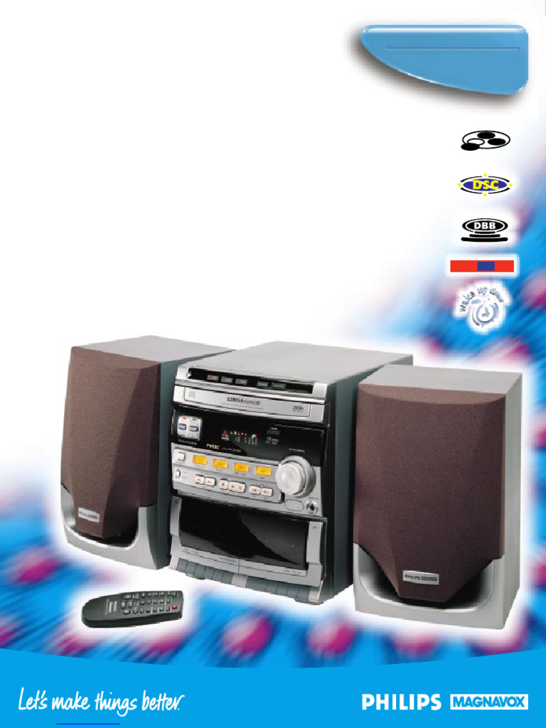 Philips 3-CD Mini System with Remote | PDF | Frequency Modulation ...