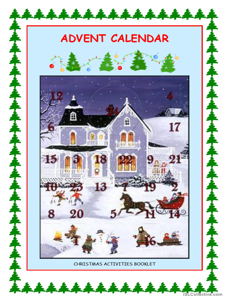 Christmas Activities Advent Calendar | PDF | Advent | Christmas