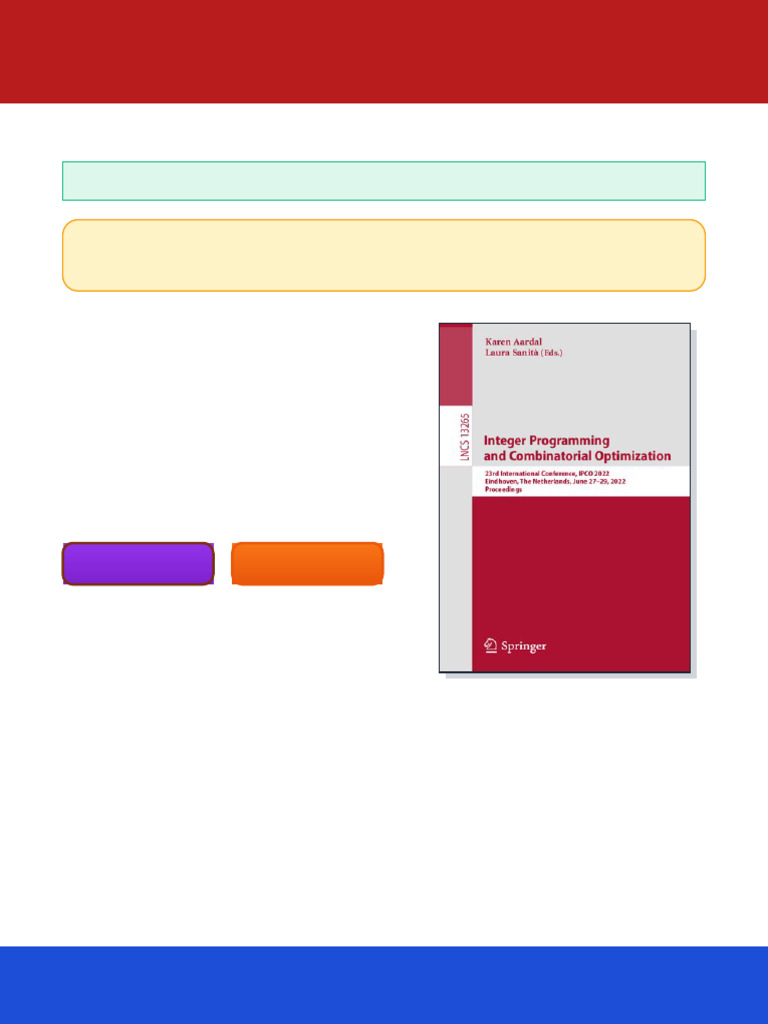 Integer Programming and Combinatorial Optimization 23rd International Conference IPCO 2022 ...