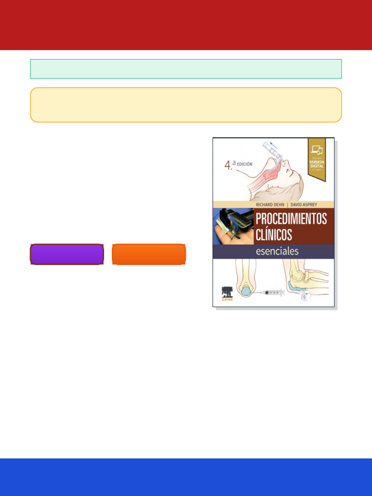 Procedimientos Clínicos Esenciales (4. Ed.) 4th Edition Dehn Mpa Pa-C ...