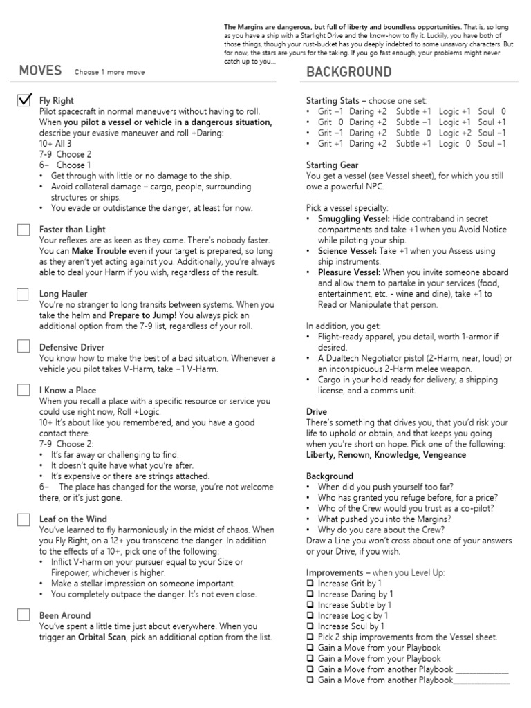 Starlight Character Classes 1.0 | PDF