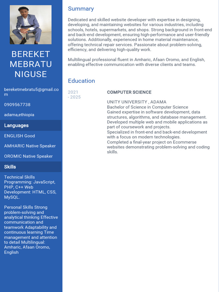Bereket Mebratu Niguse | PDF
