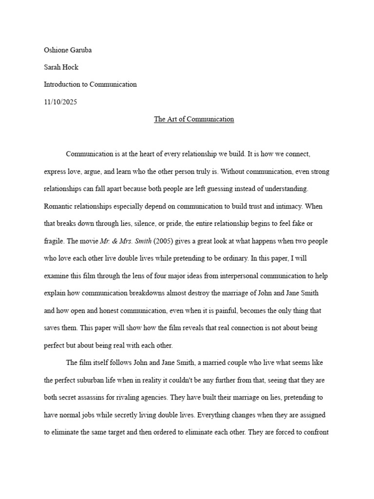 Term Paper | PDF | Deception | Love