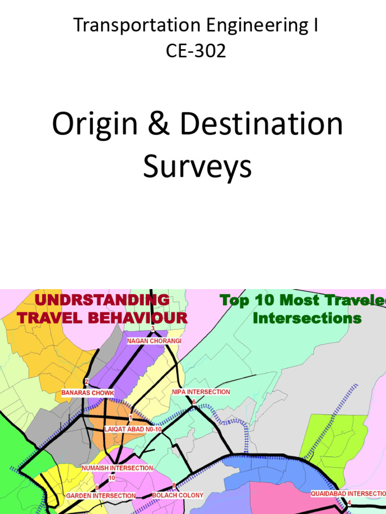 Origin-Destination Surveys in Transportation | PDF | Sampling (Statistics)