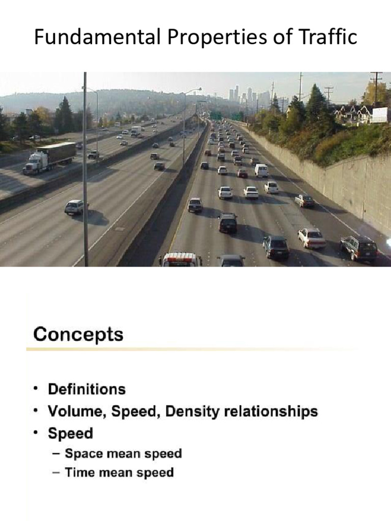 CE-302 Traffic Fundamental Relationship | PDF