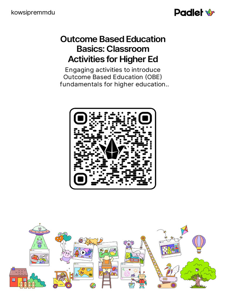Padlet - Outcome Based Education Basics Classroom Activities for Higher ...