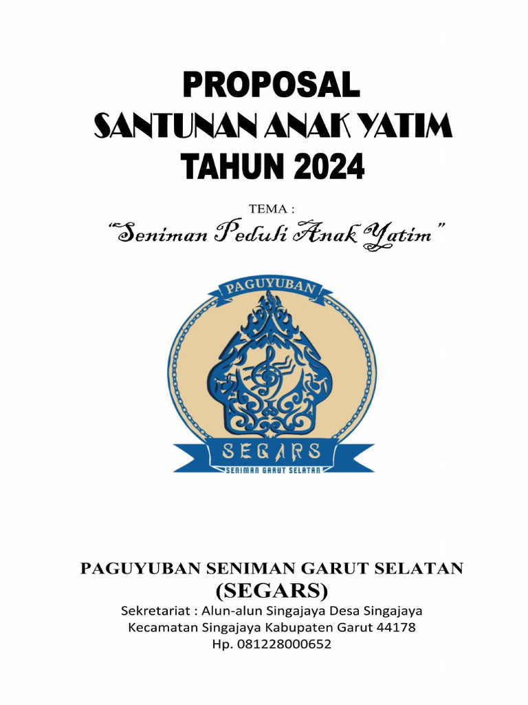 Proposal Santunan tahun 2024. Deal | PDF