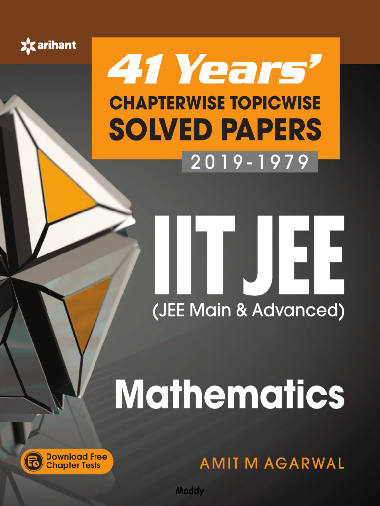 41 Years IIT JEE Mathematics by Amit M Agarwal | PDF | Matrix (Mathematics) | Trigonometric ...
