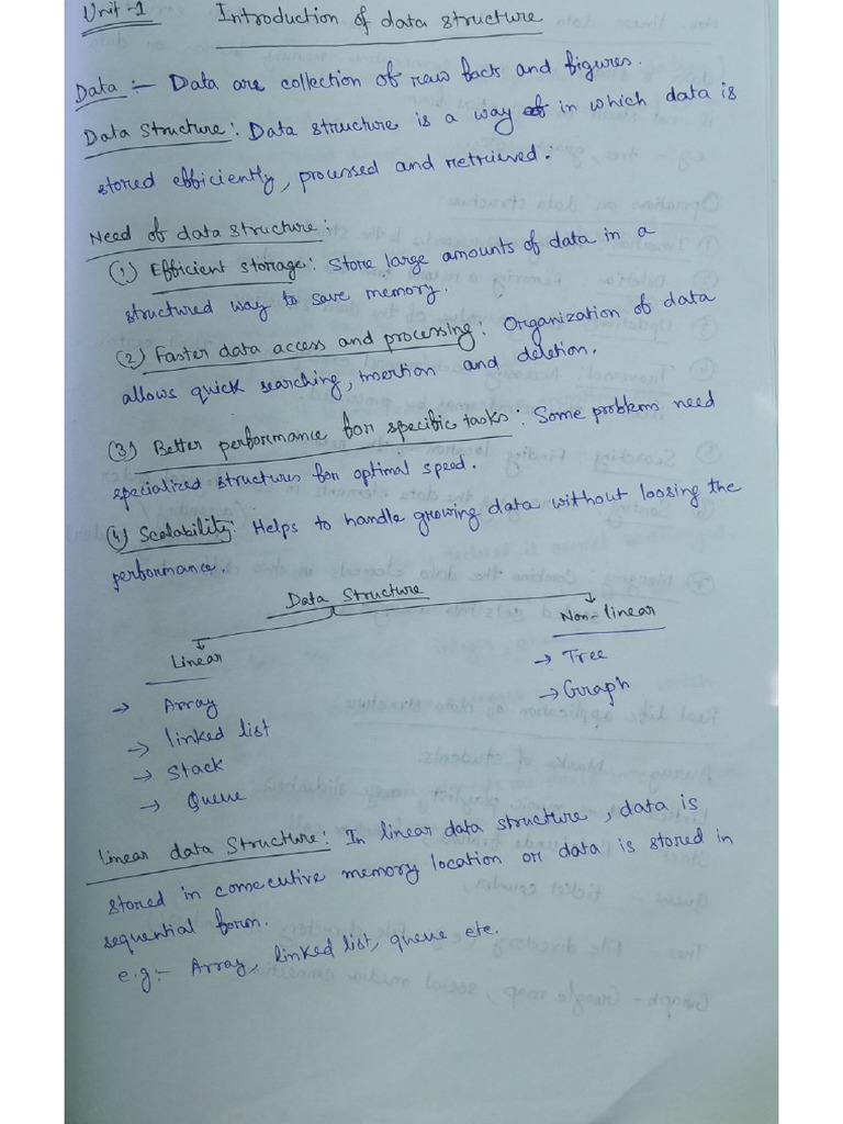 Introduction To Data Structure | PDF