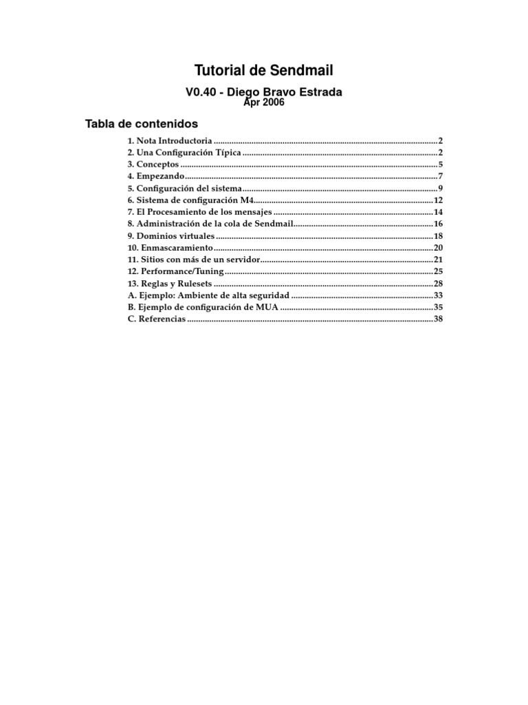 Sendmail Guide | PDF | Correo electrónico | sistema de nombres de dominio