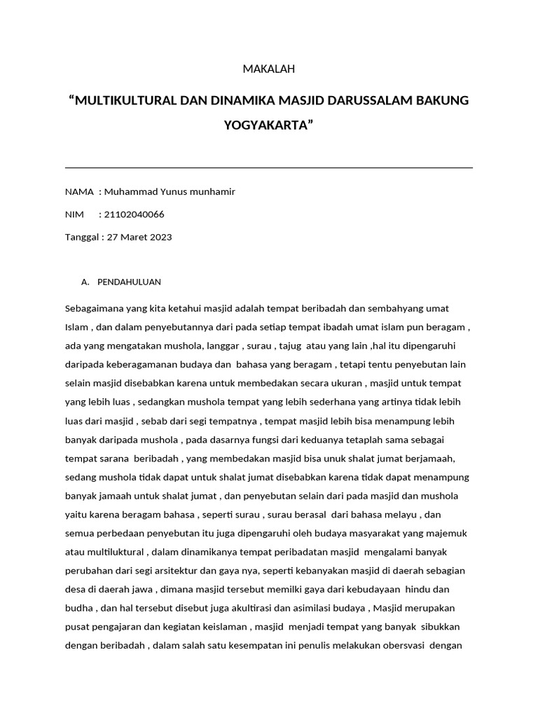 MAKALAH dakwah multikultural | PDF