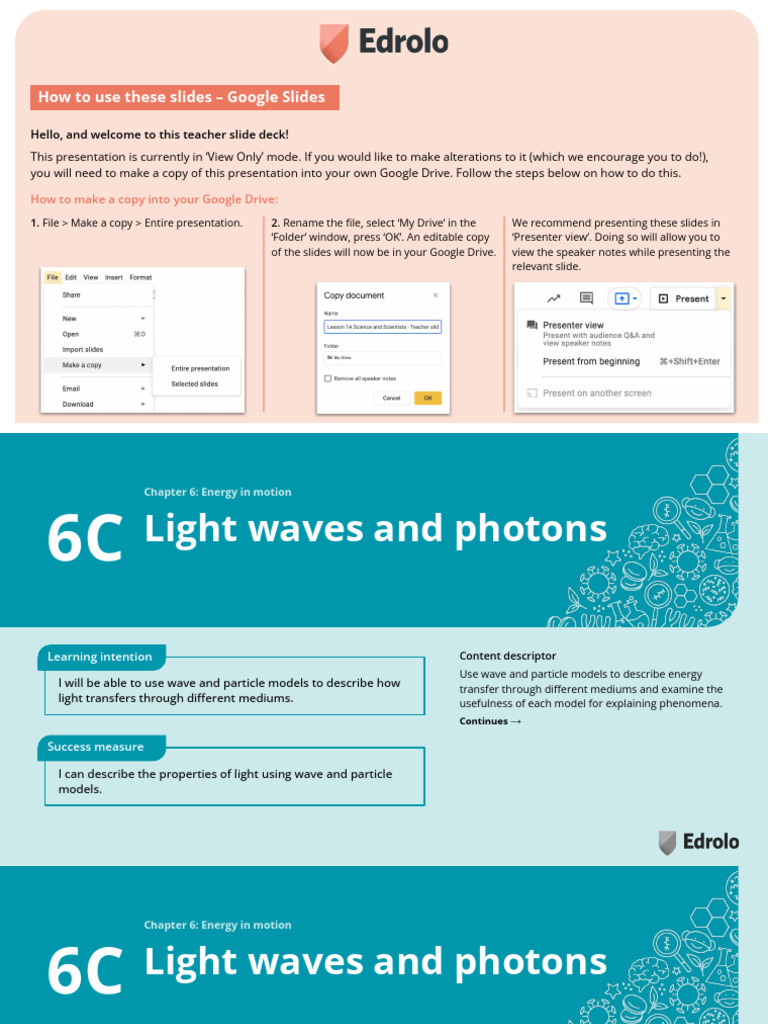 Lesson Slides - 6C Light Waves and Photons (AC 9.0) - Edrolo | PDF | Light | Electromagnetic ...