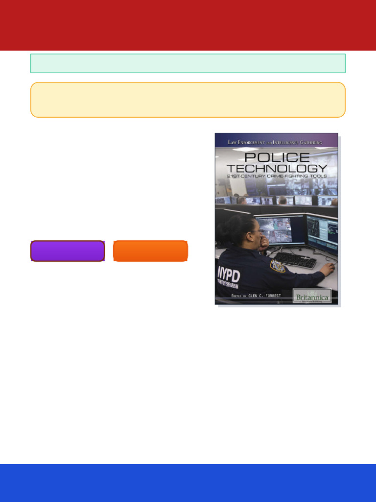 Police Technology 1st Edition Glen Forrest ebook original digital ...