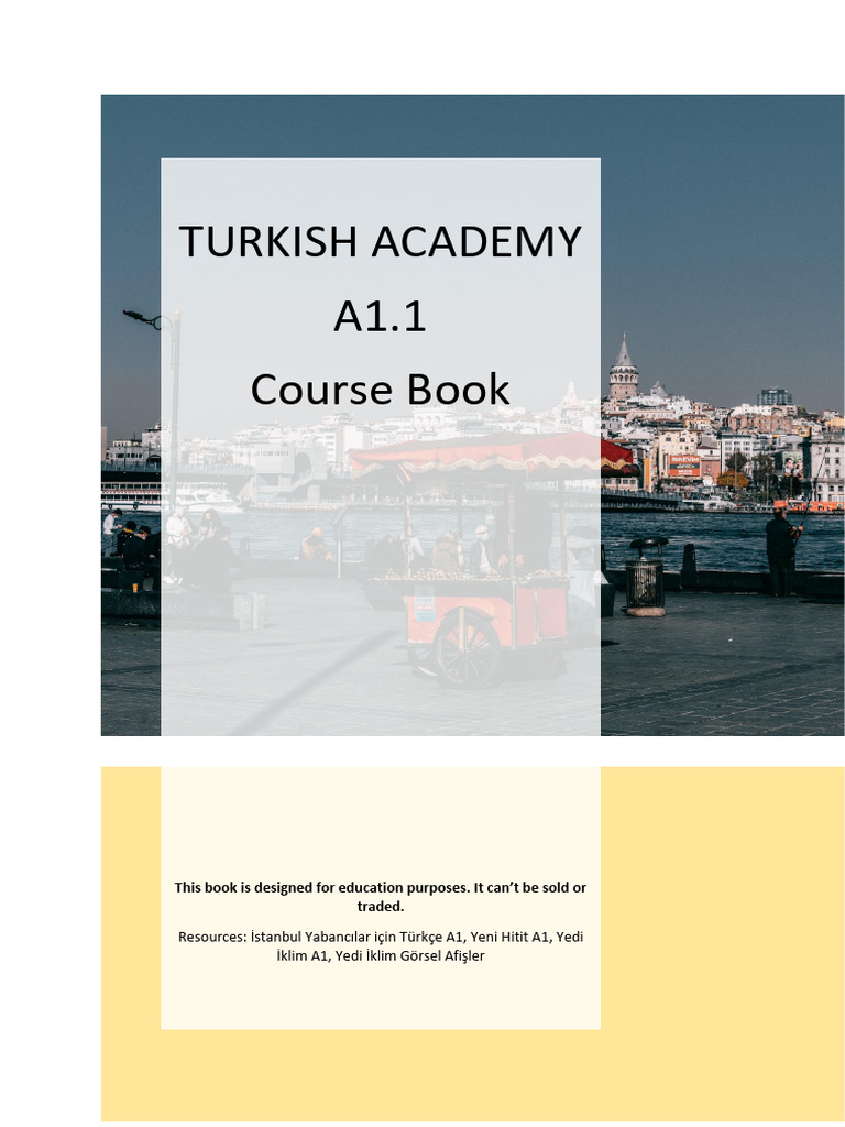 A1.1 Turkish Academy Coursebook | PDF