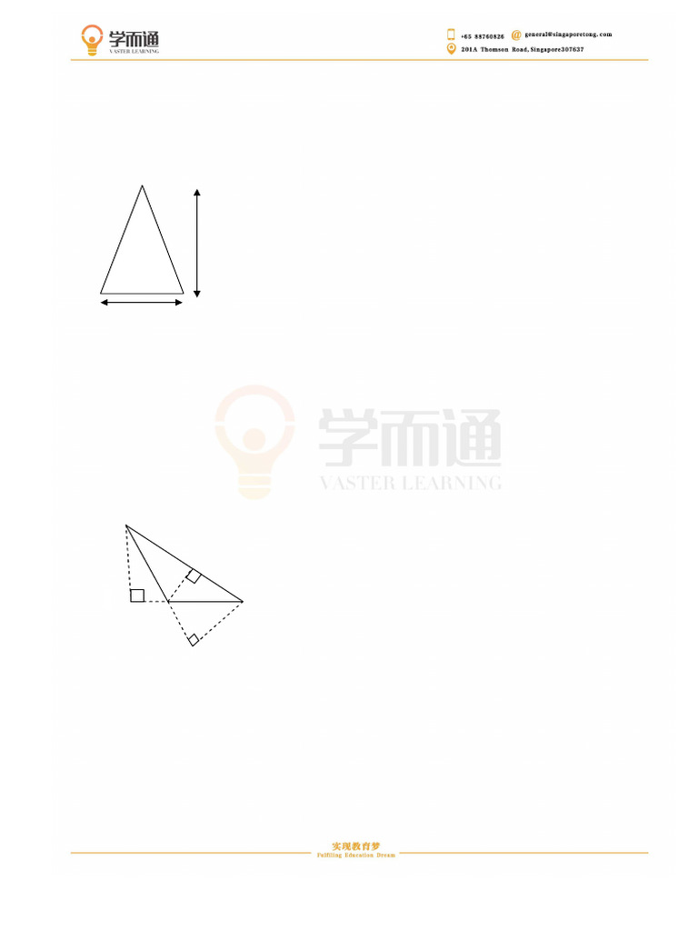 P5.Mth - vl.Tut06AreaTriangle 2 | PDF | Euclidean Plane Geometry ...