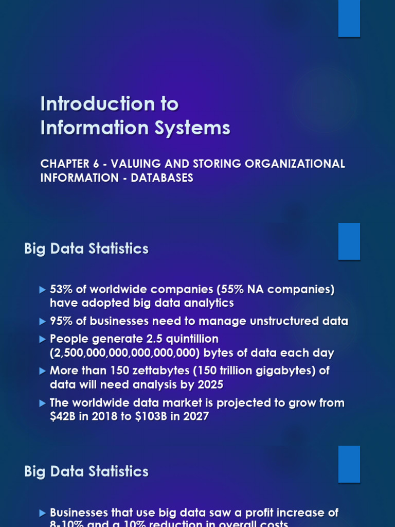 Ch06 Valuing and Storing Organizational Information - Databases | PDF | Relational Model | Databases