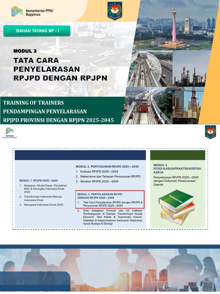 Modul 3 Materi 1 Penyelarasan RPJPD Dengan RPJPN | PDF