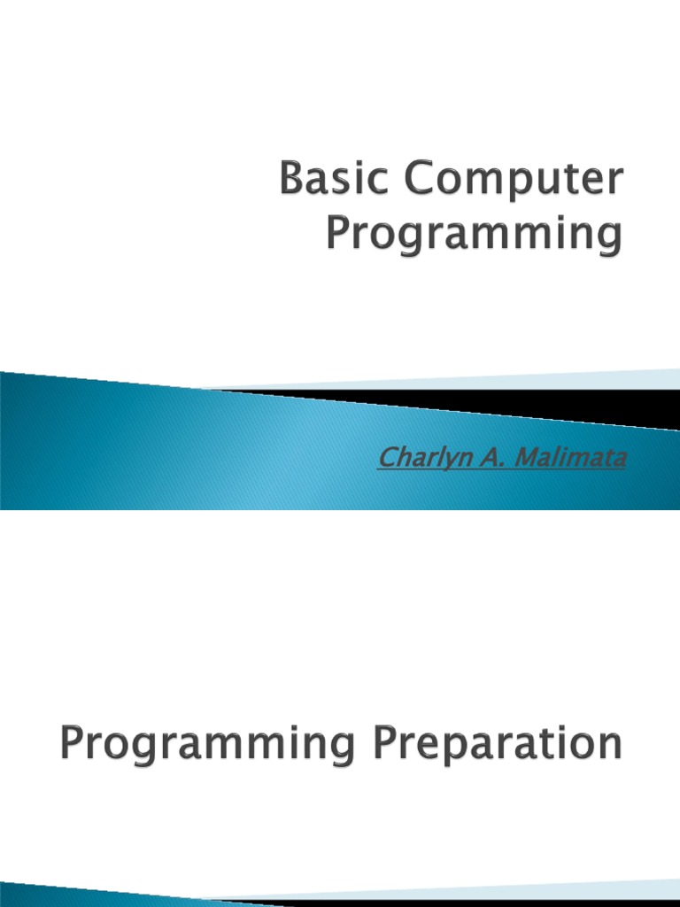 Basic Computer Programming Using Vb6 Pdf Algorithms Variable Computer Science 8919