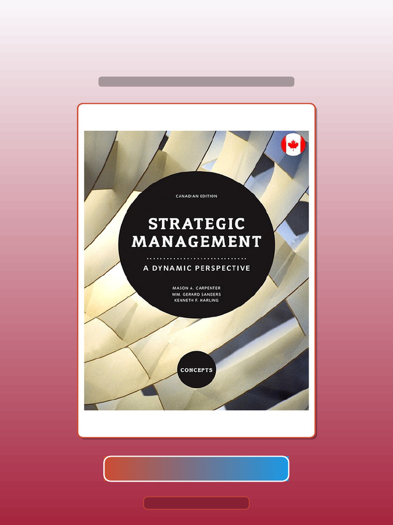 Test Bank For Strategic Management A Dynamic Perspective Concepts First ...