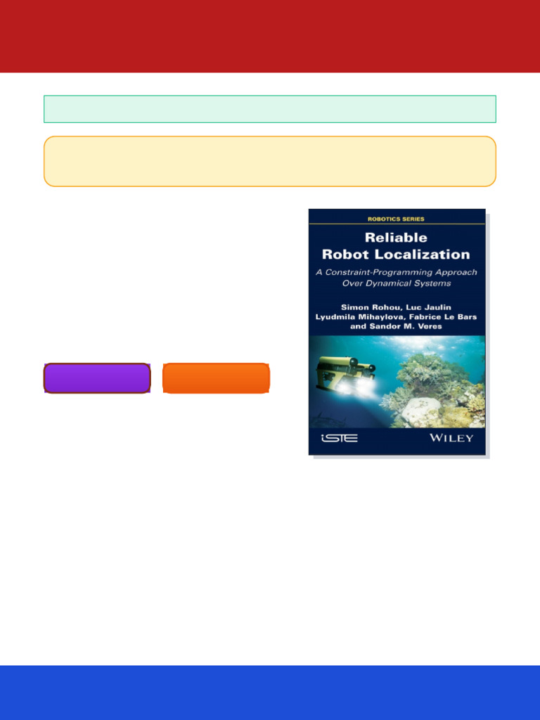 Reliable Robot Localization A Constraint Programming Approach Over ...