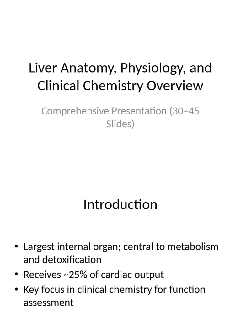 Liver Presentation 30-45 Slides | PDF | Liver | Cirrhosis
