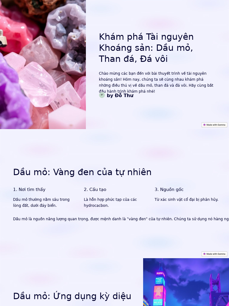 Kham Pha Tai Nguyen Khoang San Dau Mo Than Dja DJa Voi | PDF