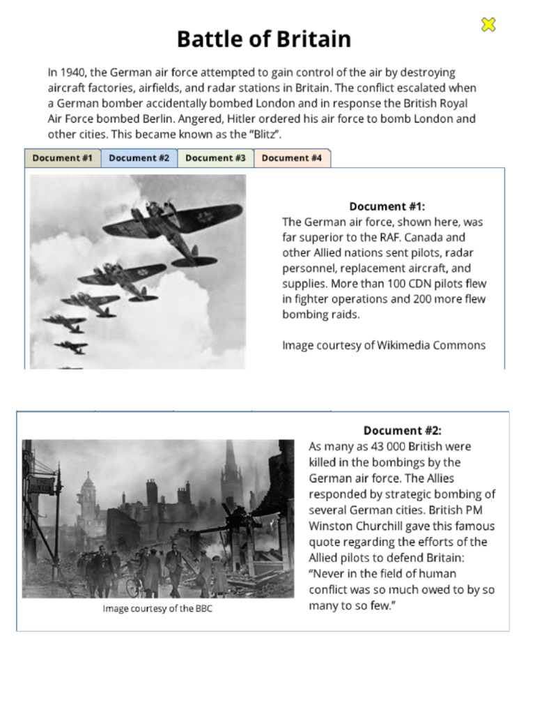 WWII Battles - Battle of Britain | PDF