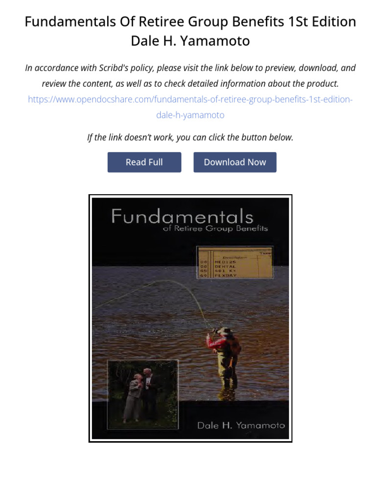 Fundamentals of Retiree Group Benefits 1st Edition Dale H. Yamamoto ...