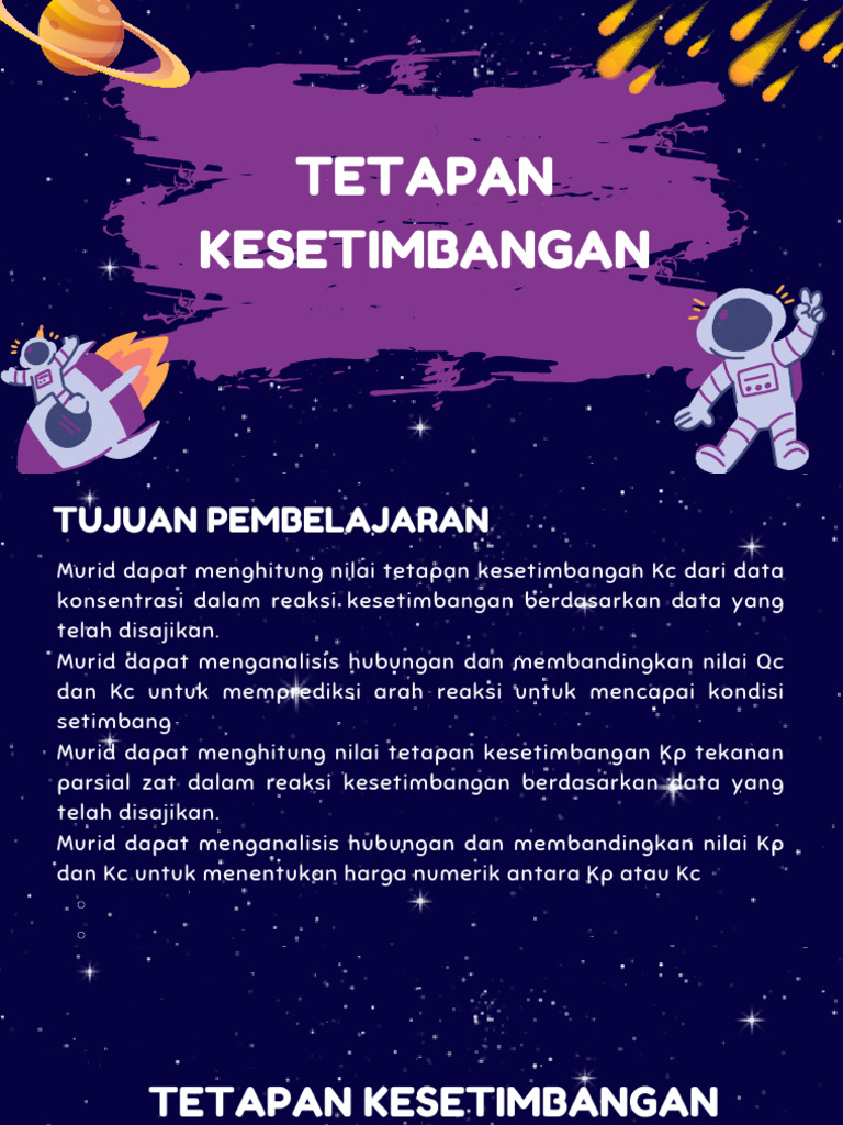 Tetapan Kesetimbangan Kc dan Kp | PDF