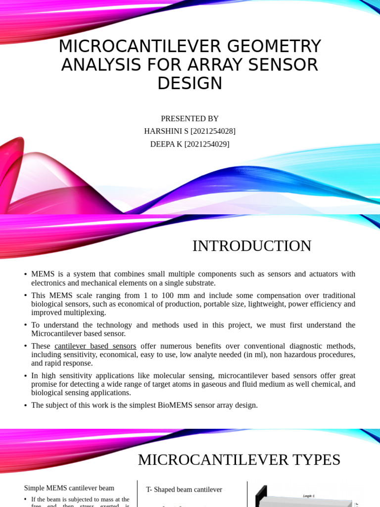 Micro Cantilever | PDF | Physical Sciences | Applied And Interdisciplinary Physics