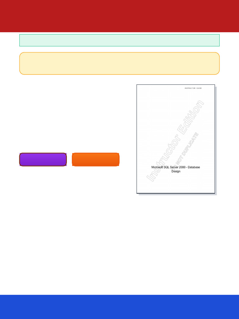 Microsoft SQL Server 2000 1st Edition by Database Design ebook uploaded ...