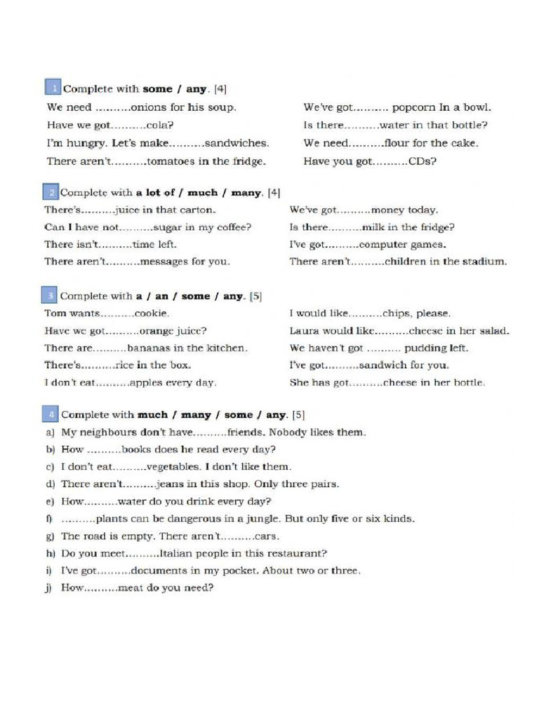 Quantifiers Practice | PDF