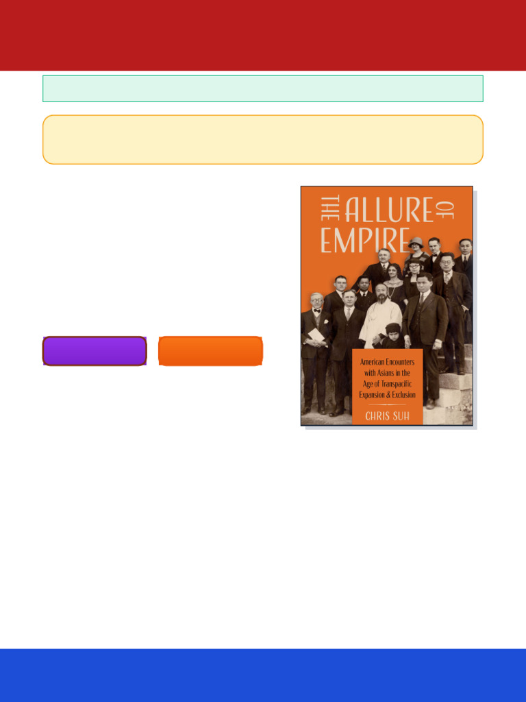 The Allure of Empire Chris Suh Ebook Downloadable Reading Pack | PDF