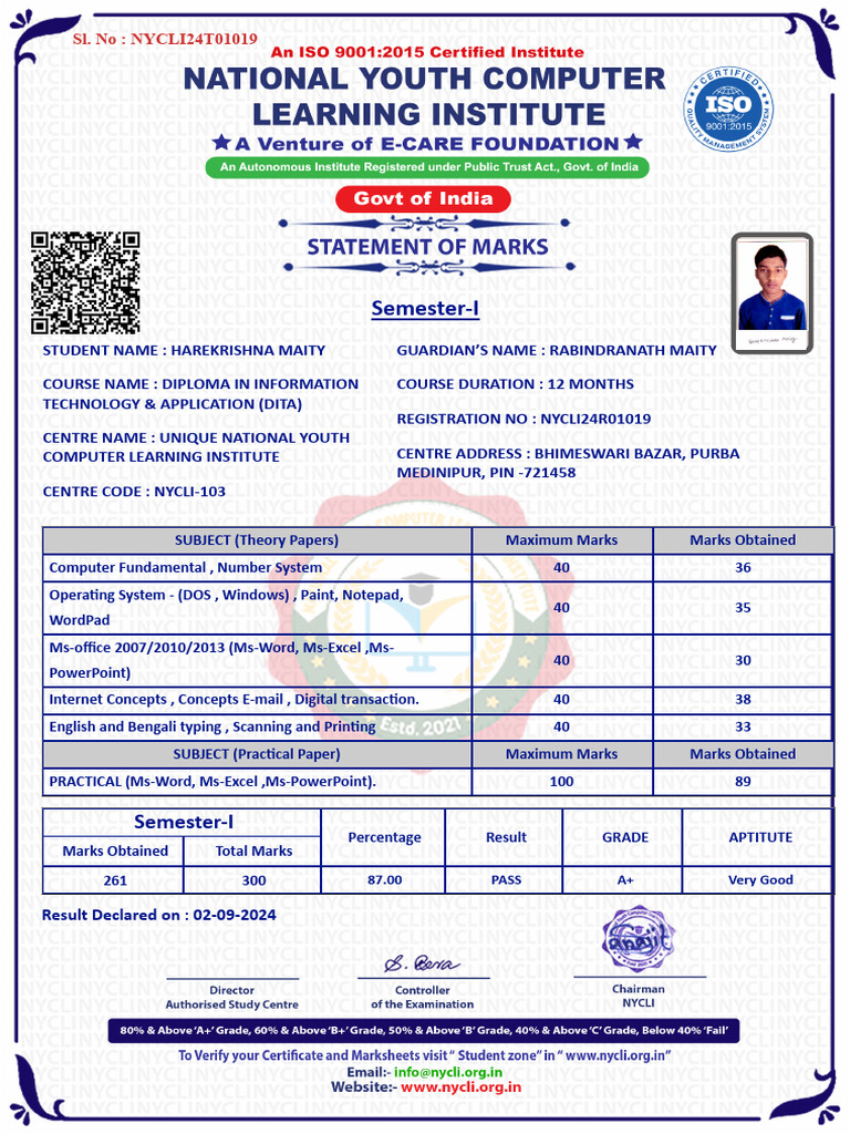 Student Marksheet I | PDF