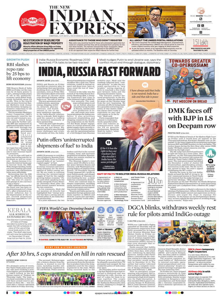 Indian Express 06-12-2025 | PDF