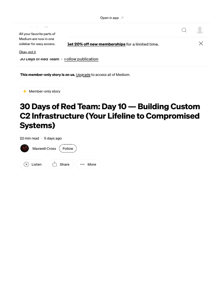 30 Days of Red Team: Day 10 - Building Custom C2 Infrastructure (Your ...