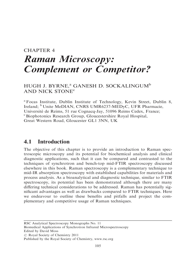 Raman Microscopy: Analysis & Applications | PDF | Raman Spectroscopy ...