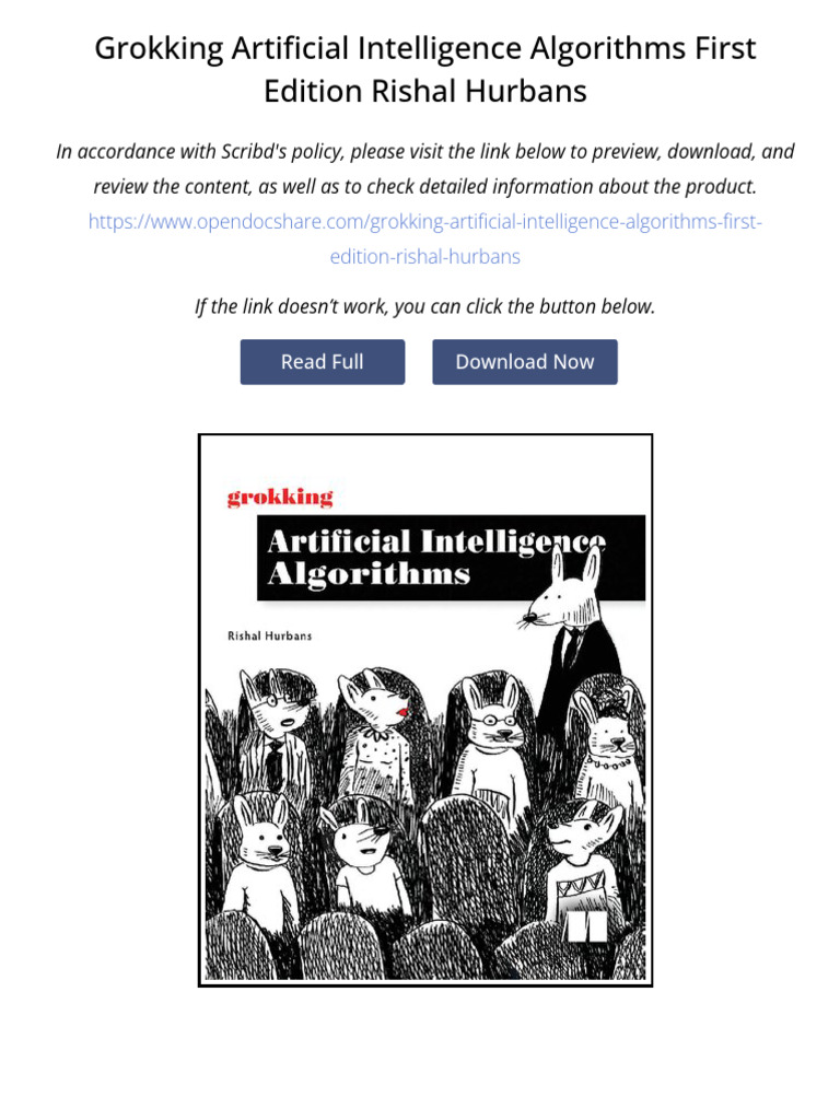 Grokking Artificial Intelligence Algorithms First Edition Rishal Hurbans | PDF | Machine ...