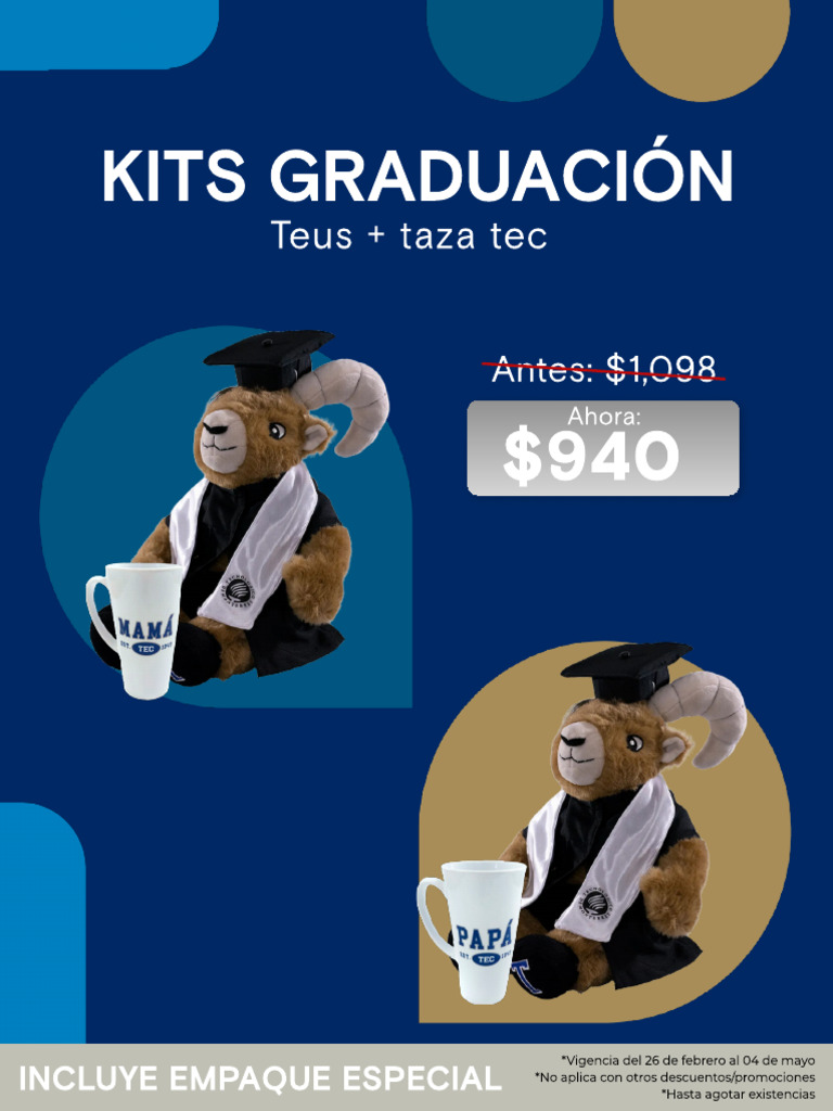 Kits de Graduación: Teus + Taza Tec | PDF