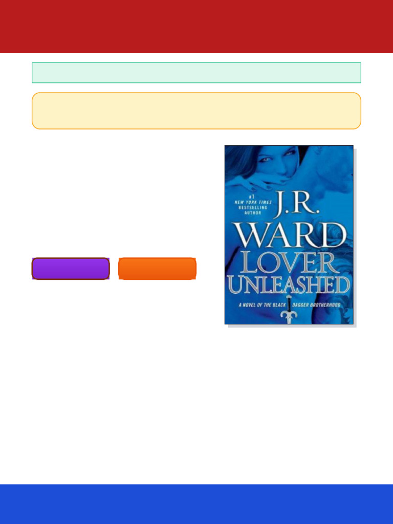 Lover Unleashed Black Dagger Brotherhood 09 1st Edition J. R. Ward ...