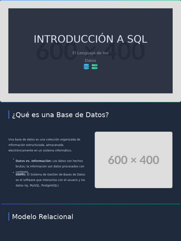 Introducción A SQL Introducción A SQL Introducción A SQL | PDF | SQL | Datos de computadora