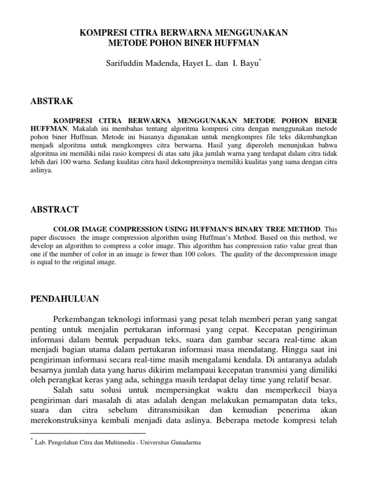 Kompresi Citra | PDF