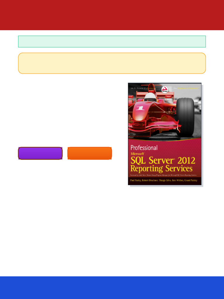 Professional Microsoft SQL Server 2012 Reporting Services 1., Auflage Edition Bruckner ebook ...