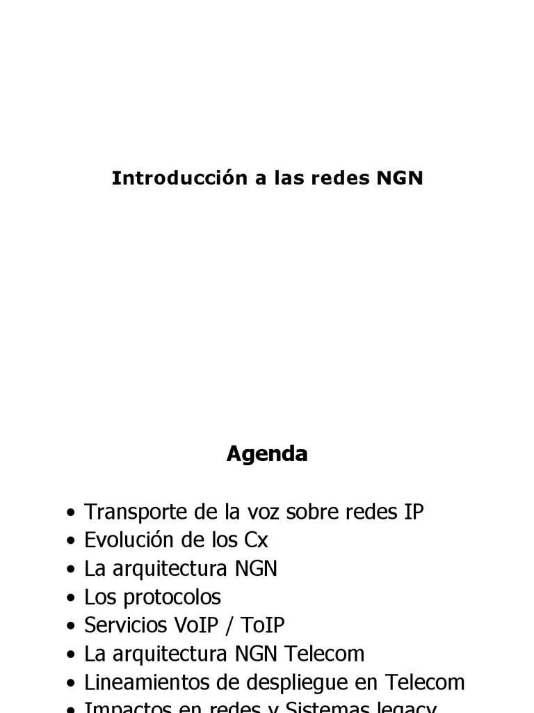 NGN Introductorio | PDF