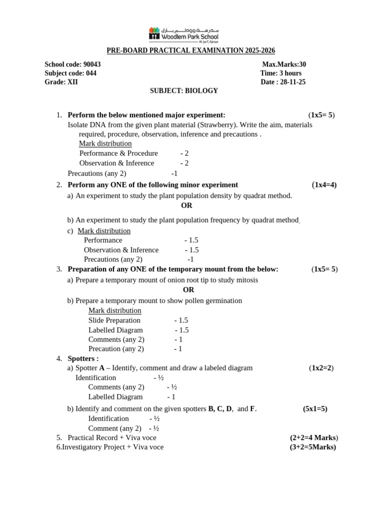 Pre Board Practical Question Paper | PDF