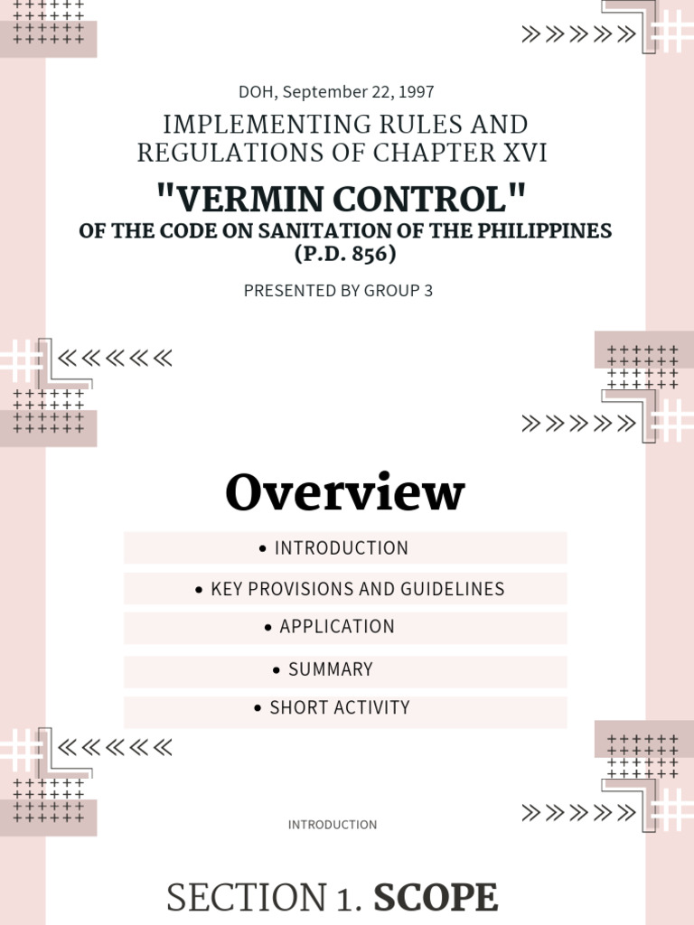 CHAPTER 16 Vermin Control | PDF | Pest Control | Sanitation
