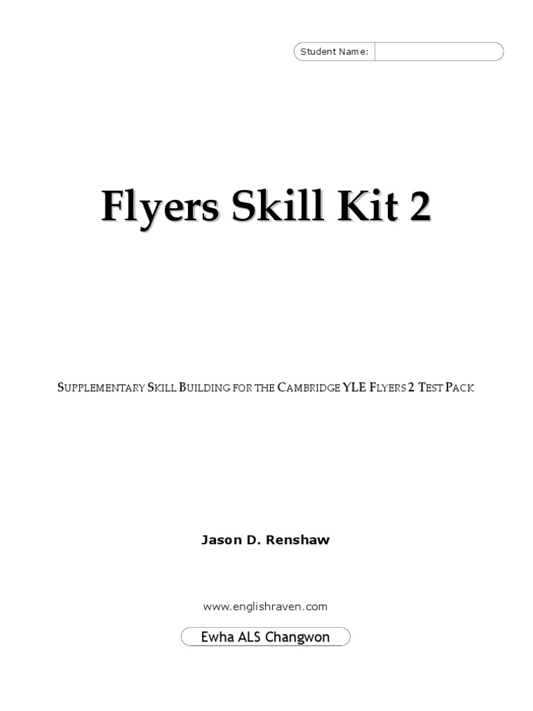 Flyers Skill Kit 2 | PDF | Vocabulary | Leisure