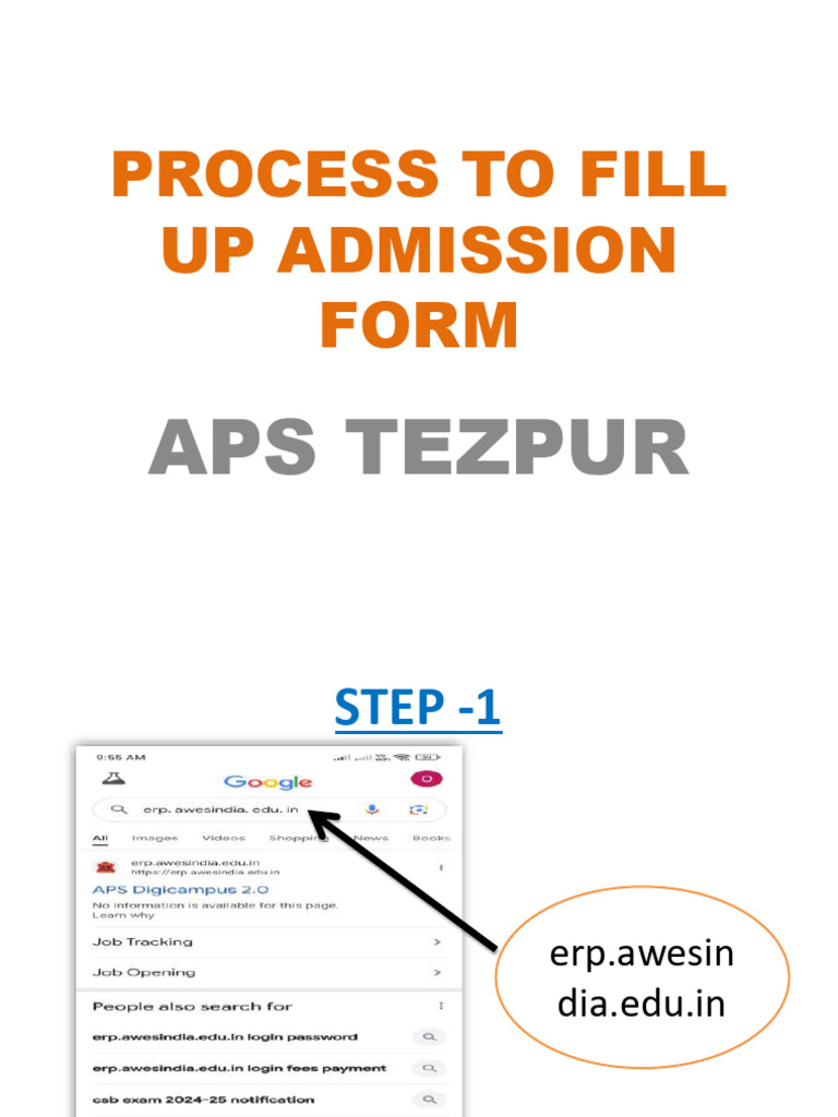Process to Fill Up Admission Form PDF | PDF