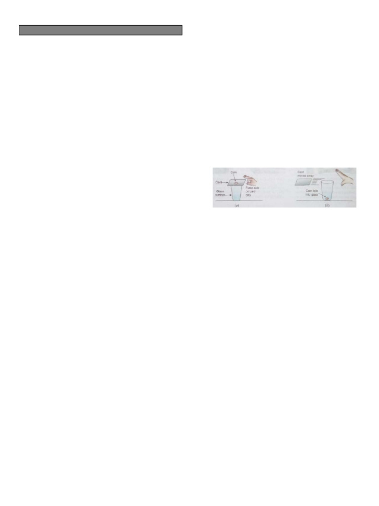 Class 9 Force and Laws of Motion | PDF | Force | Inertia