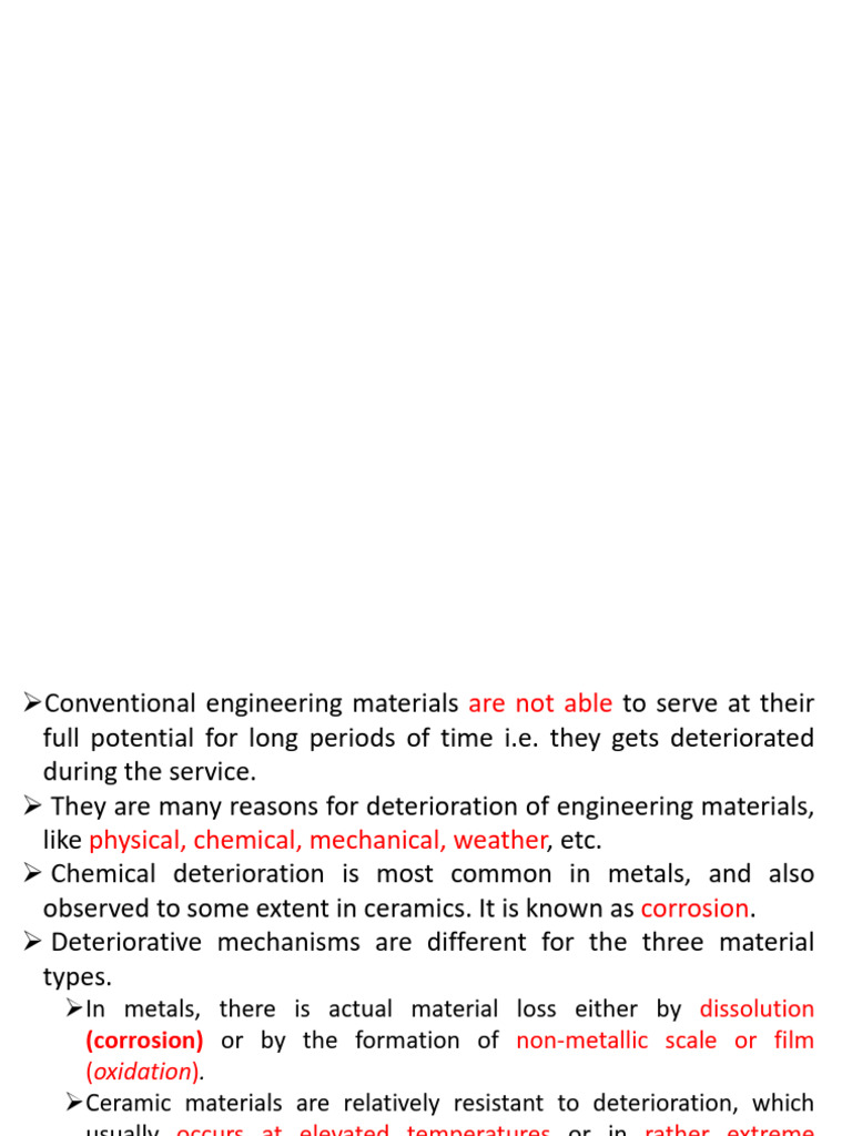 Corrosion and Degradation of Materials | PDF | Corrosion | Polymers